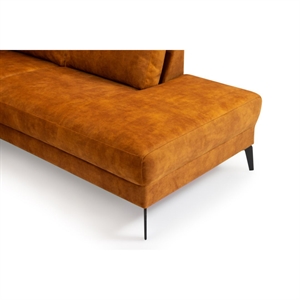 Stamford Open End Velour Sofa - Gylden Farve | Schmidthuset